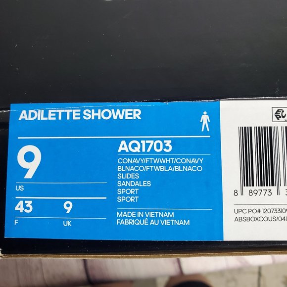 adidas | Shoes | Adidas Mens Adilette Shower In Navy Aq75 | Poshmark